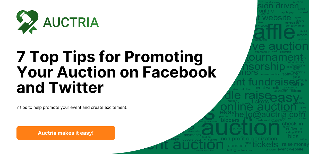 7 Top Tips for Promoting Your Auction on Facebook and Twitter | auctria ...