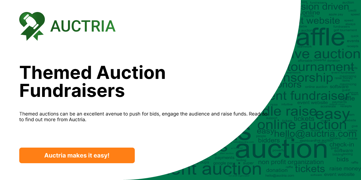 Themed Auction Fundraisers | auctria-landing
