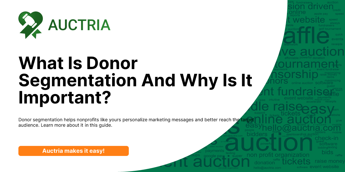 What Is Donor Segmentation And Why Is It Important? | auctria-landing