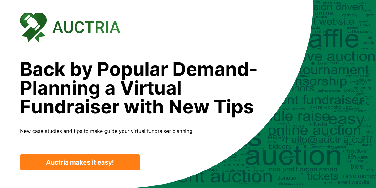 Back by Popular Demand-Planning a Virtual Fundraiser with New Tips ...